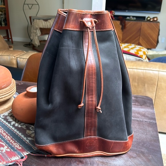 Timberland | Bags | Vintage Timberland Large Leather Bucket Bag | Poshmark